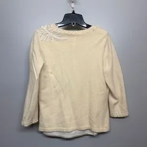 Tabi | Sweaters | Vintage Tabi Angoralambswool Hand Embellished Cream ...